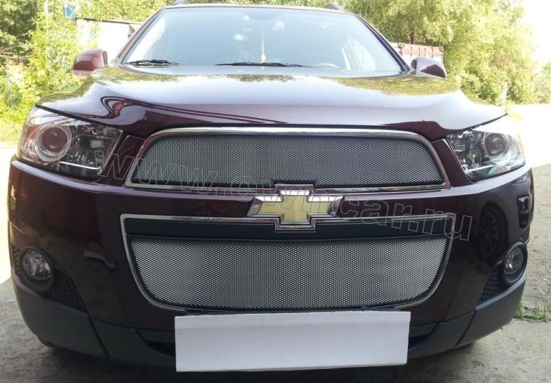 Защитная решетка радиатора Chevrolet Captiva (Шевроле Каптива) 2012 ...