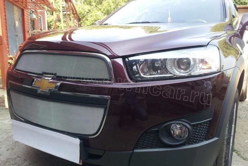 Защитная решетка радиатора Chevrolet Captiva (Шевроле Каптива) 2012 ...